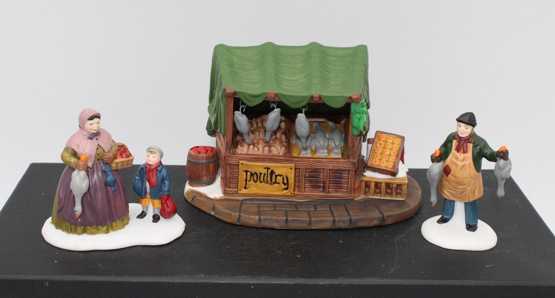 Heritage Village Collection "poultry Market" Set of 3 Dept 56 ...
