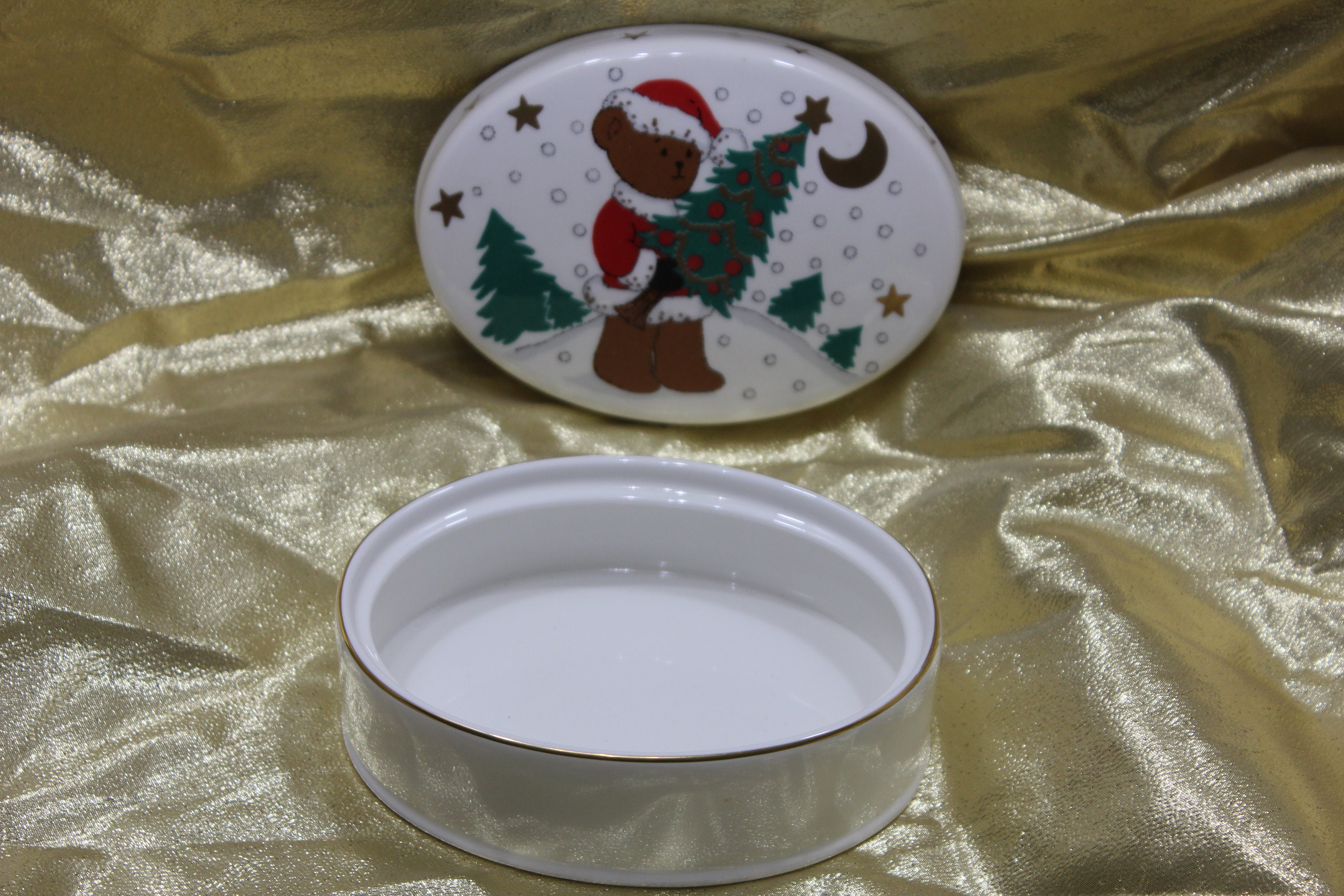 Christopher Stuart santabear's Tree Oval Bone - Etsy