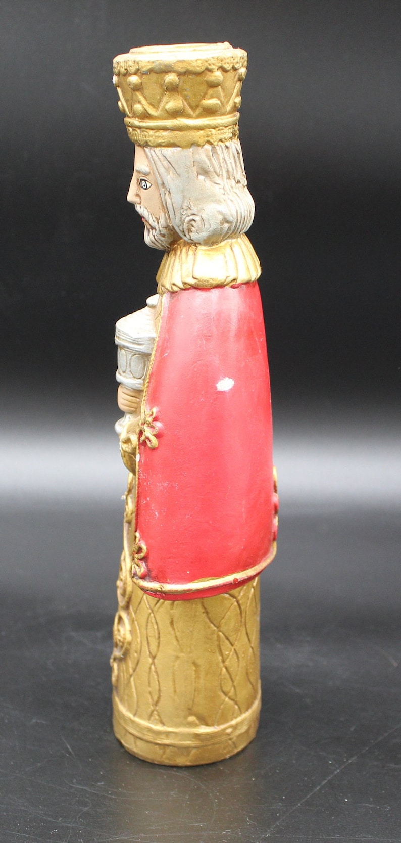 Vintage Paper Mache Wise Man Candlestick Holder Replacement Piece ...