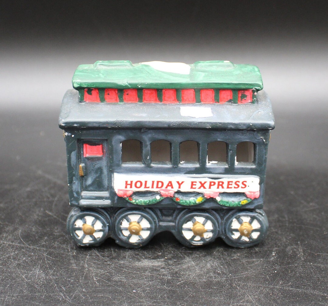 Vintage Holiday Express Ceramic Train Car Hand Painted Replacement ...
