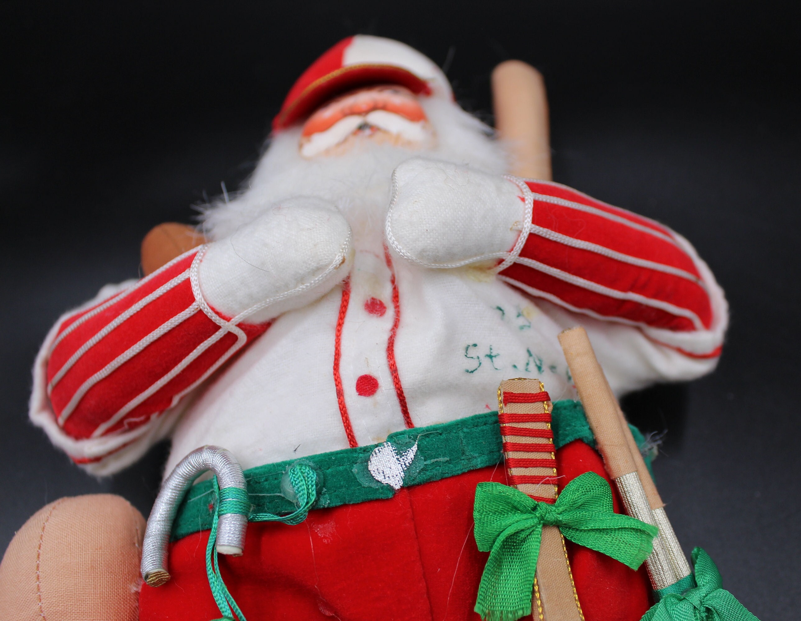 Vintage Multi All Sports Fan Santa Plush Stand up Doll Statue - Etsy