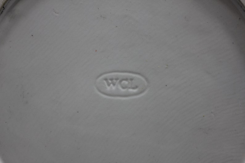 Vintage WCL Hand Painted Black Lattice Cardinals China Christmas Plate ...