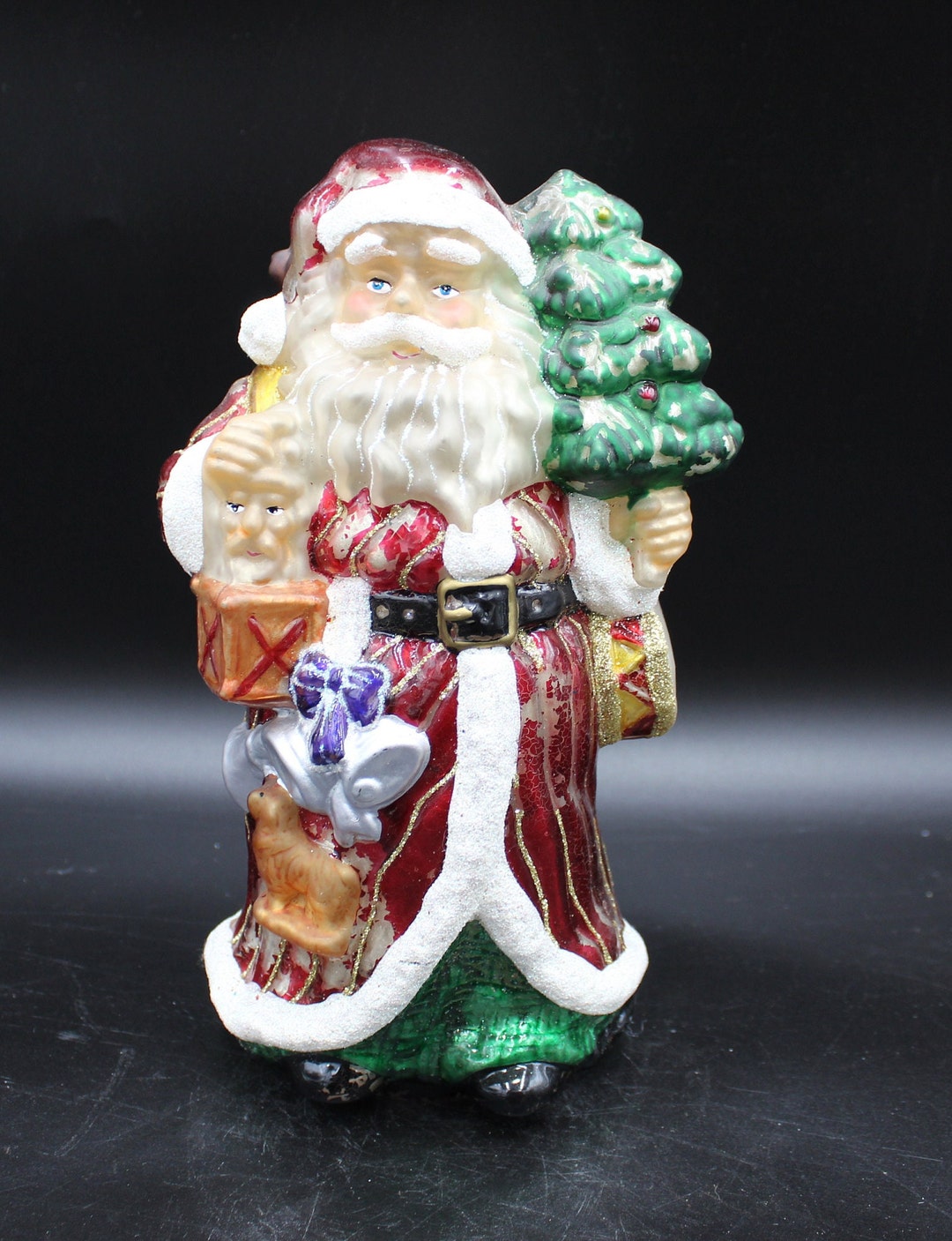 Thomas Pacconi Blown Glass 10" Santa Without Wooden Base - Etsy