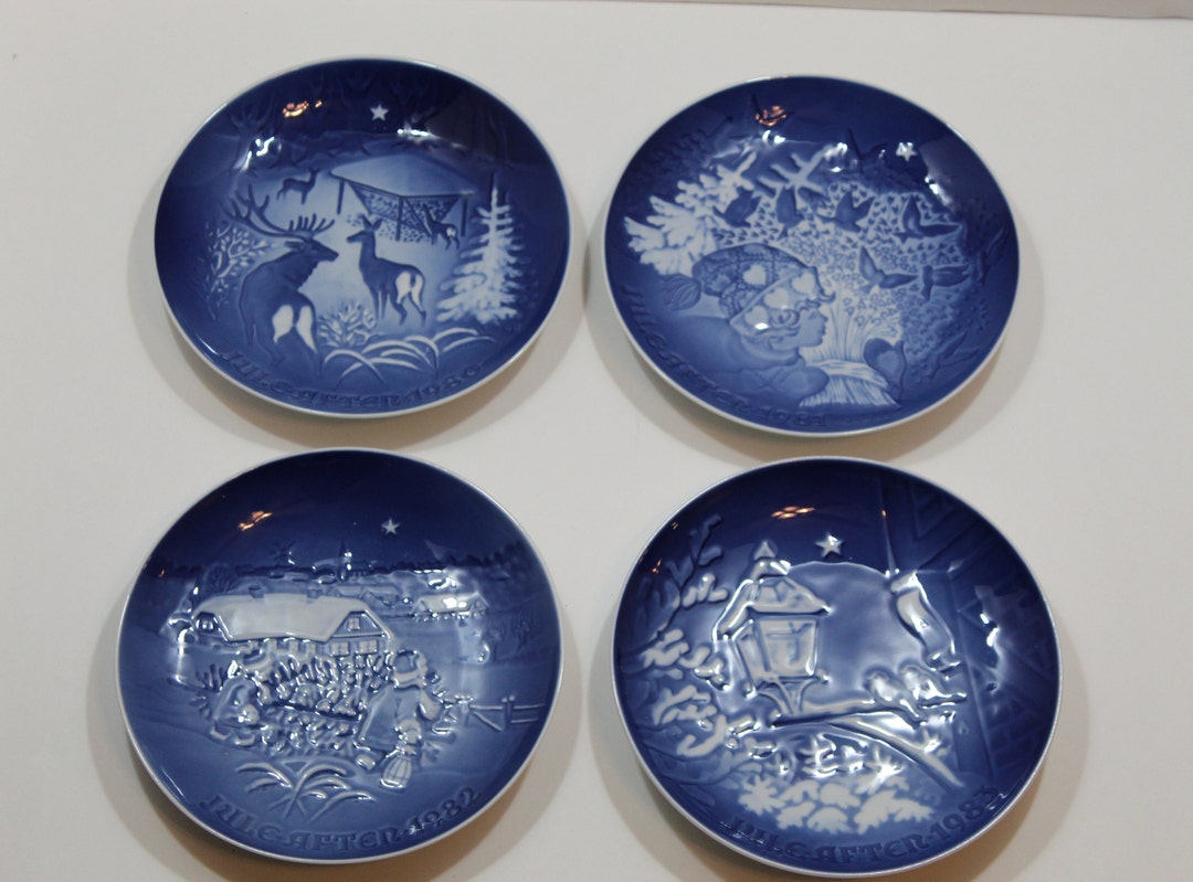 Vintage B & G Bing and Grondahl Jule Aften 7" Porcelain Christmas ...