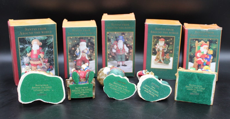 Vintage Santas From Around the World Collection Christmas - Etsy