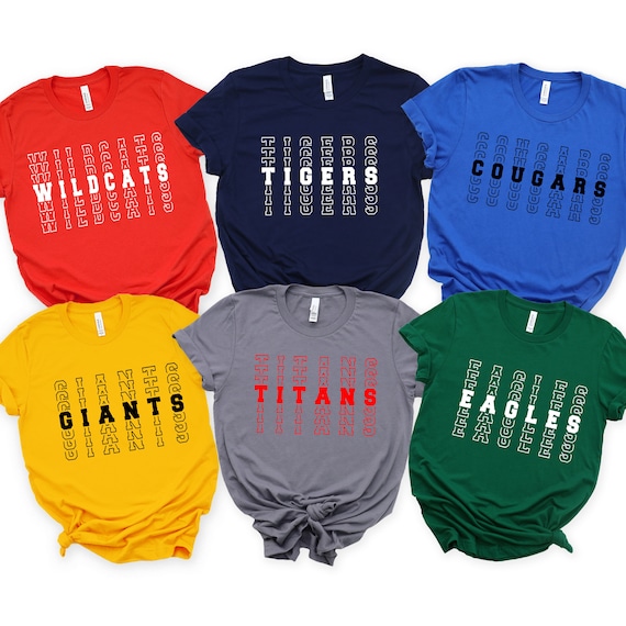School Mascot Shirts Mascot Shirt Custom School Shirts - Etsy