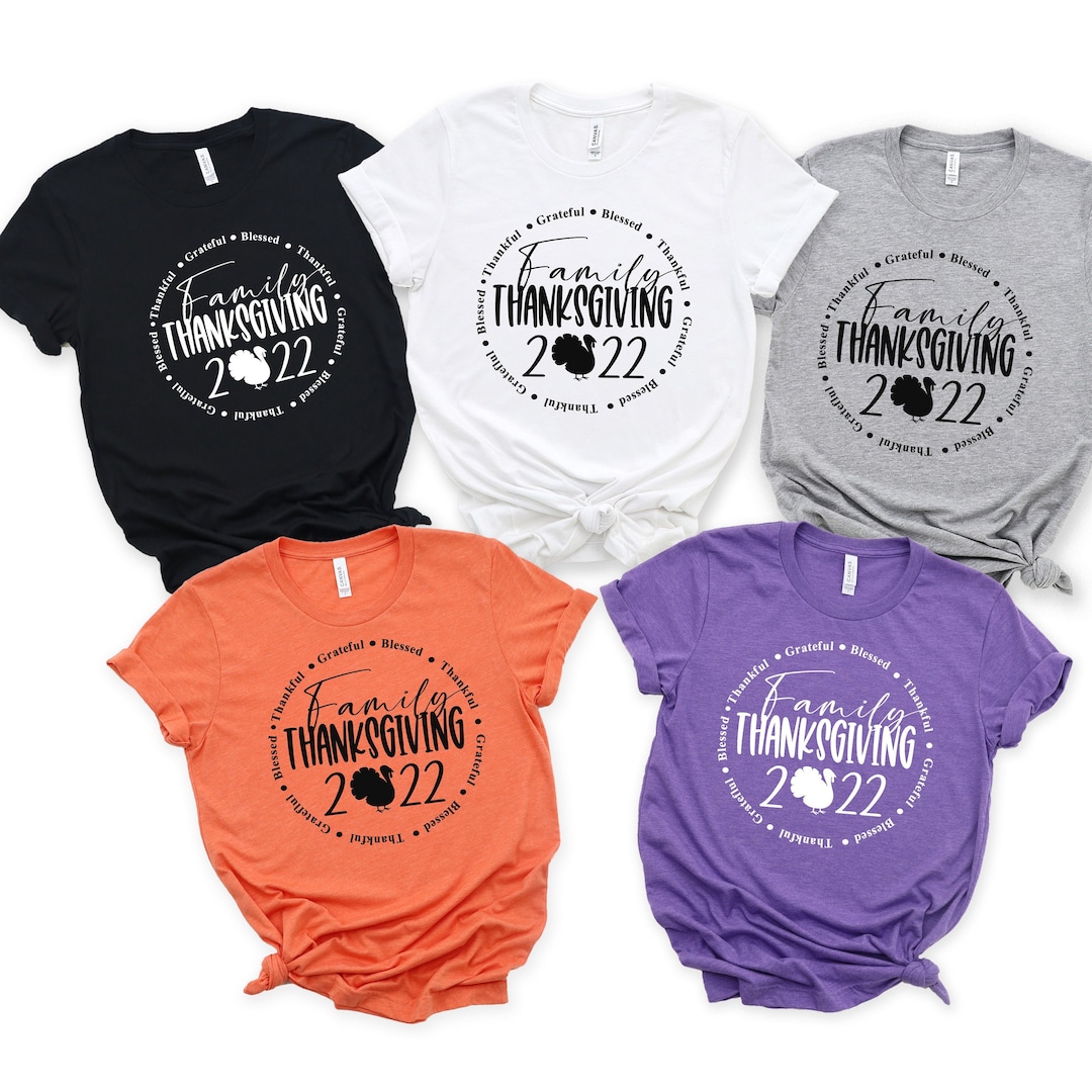 Family Thanksgiving Shirts - Custom Thanksgiving Shirts - Thankful ...