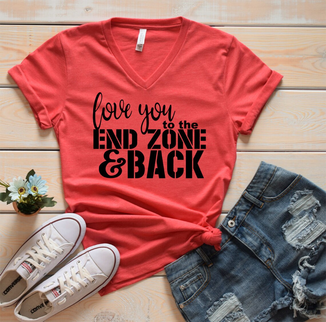 Love You to the Endzone and Back Shirt - Football Shirt - Girl's ...
