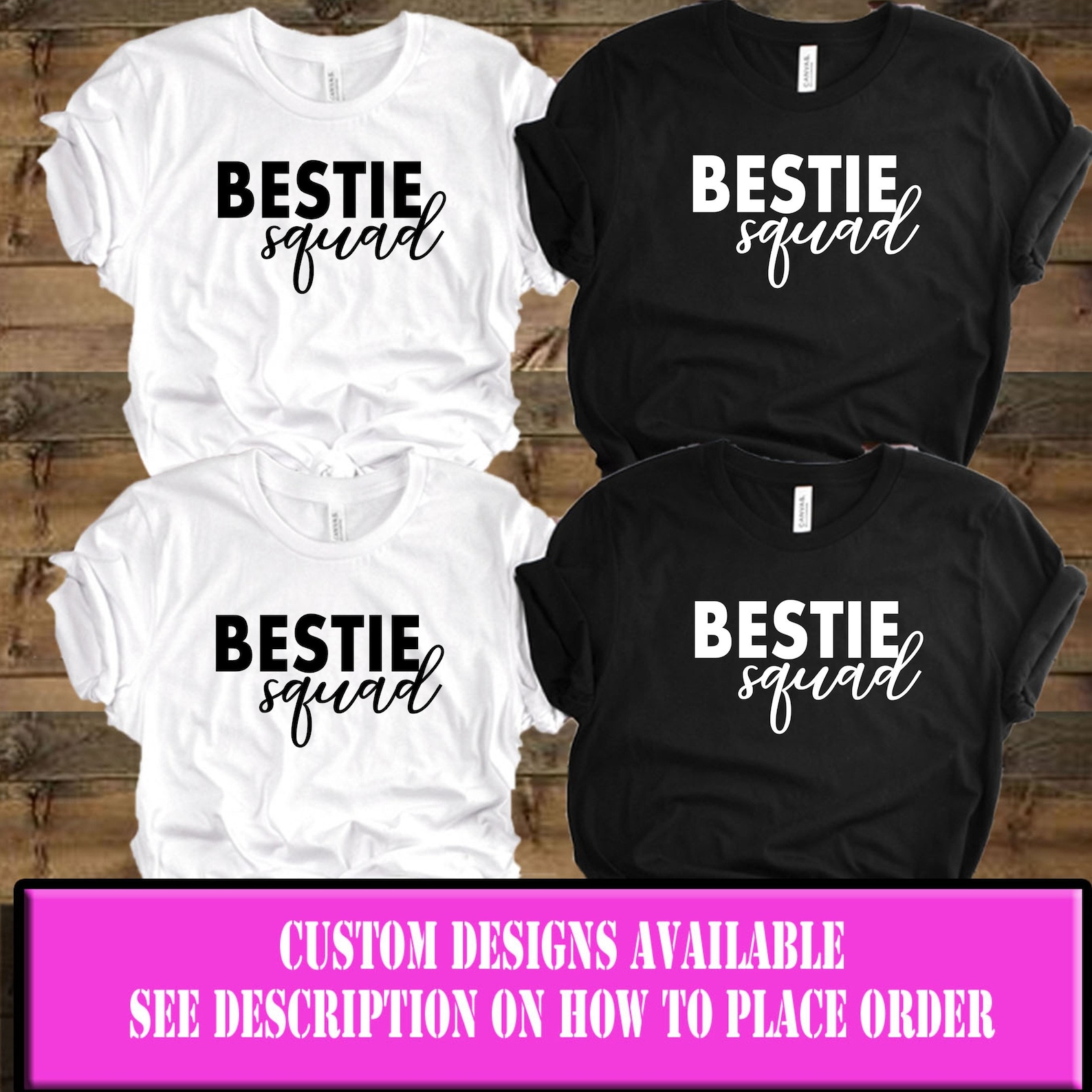 Bestie Squad Shirts Bestie Shirts Group Best Friend Shirts | Etsy