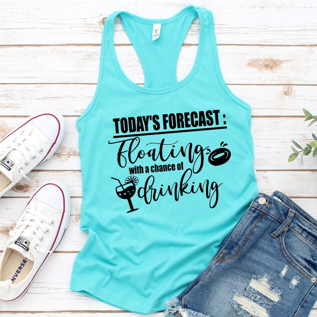 Floating With a Chance of Drinking Tank Top - Floating Tank Top- Group ...