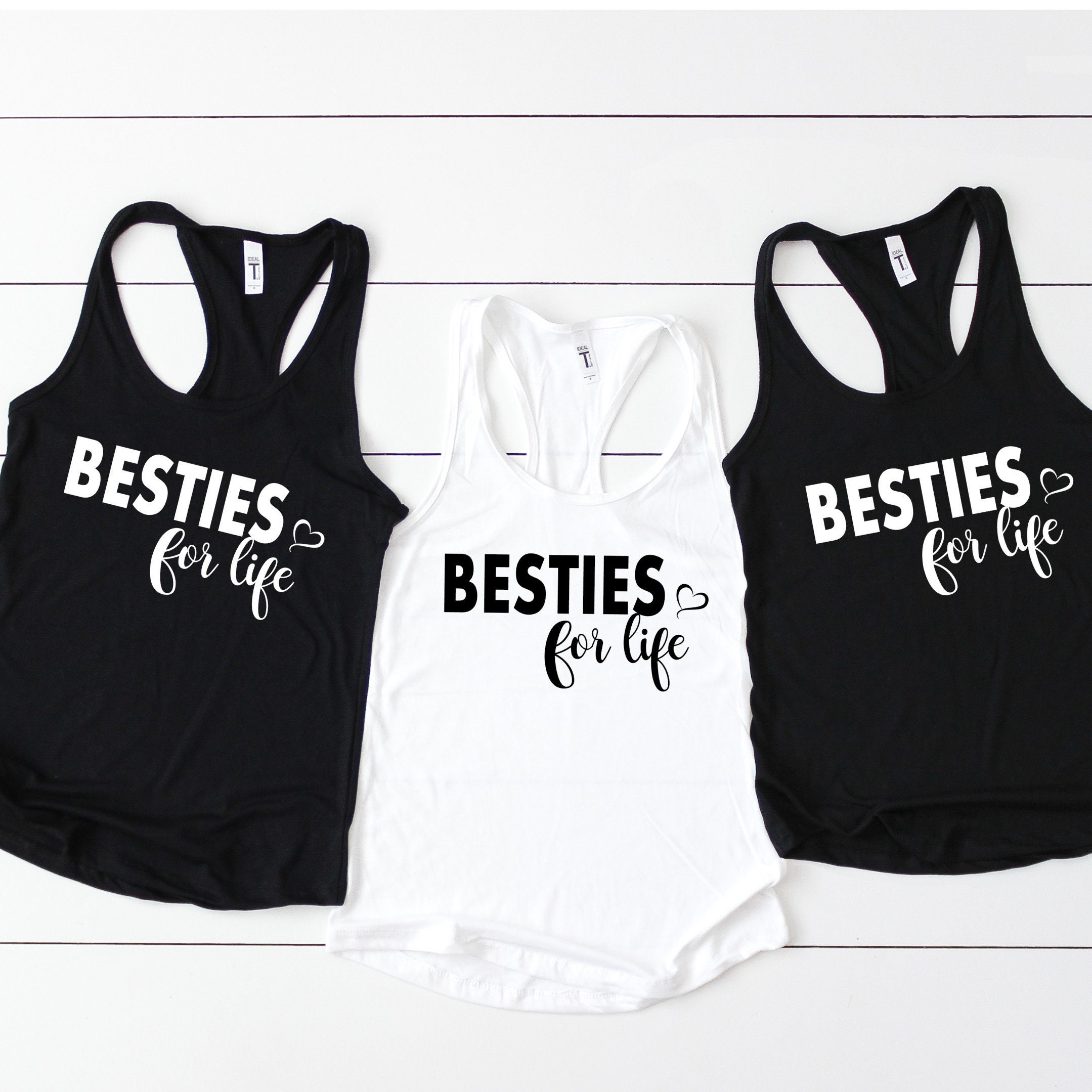 Besties for Life Tank Tops Best Friend Tank Tops Group Tank - Etsy