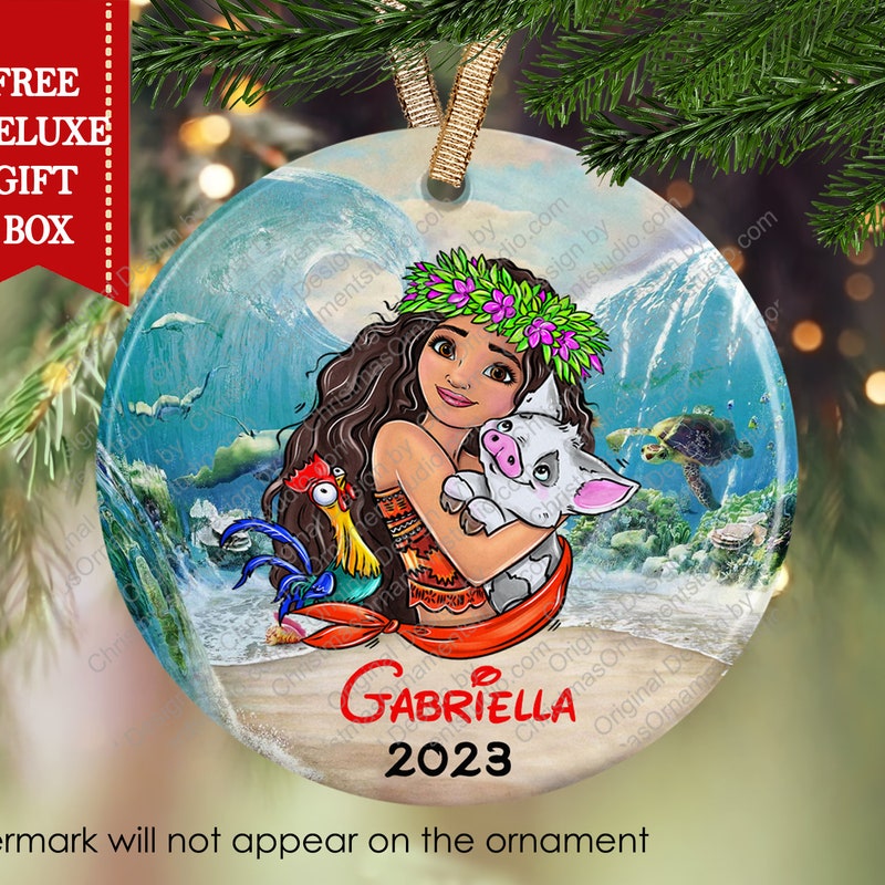 Moana Christmas Ornaments - Etsy