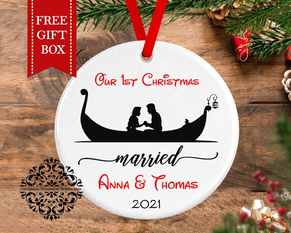 Rapunzel & Flynn Tangled Boat Married Christmas | Etsy