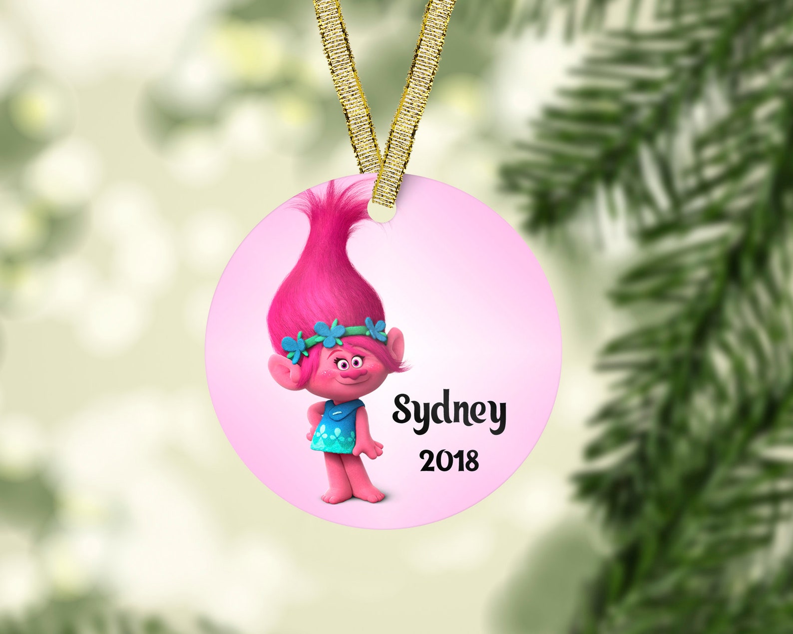 Trolls Christmas Ornament-Poppy Christmas Ornament-Kids | Etsy