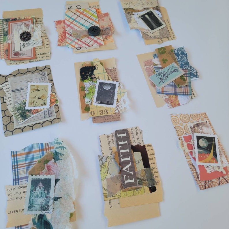 Vintage Junk Journal Embellishments Paper Clusters for Junk - Etsy