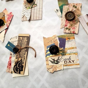 Vintage Junk Journal Embellishments Paper Clusters for Junk | Etsy