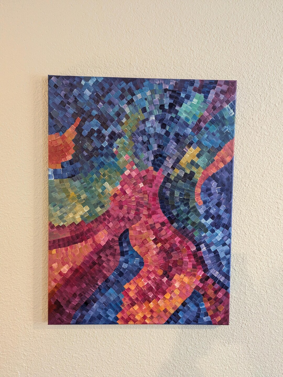 Original Thick Texture Art Canvas | Thick Paint | Original Abstract ...