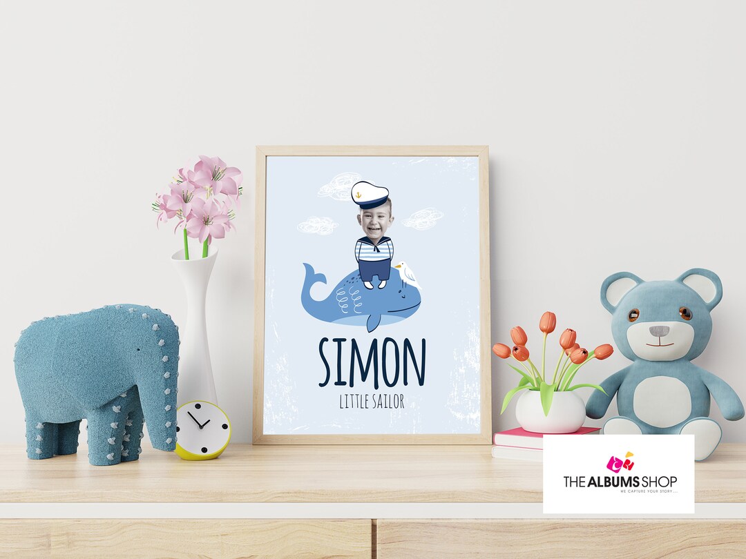 Personalized Boy Illustration, Custom Boy Design From Photo, Baby ...