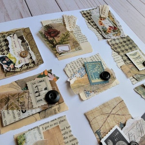 Vintage Junk Journal Embellishments - Paper Clusters for Junk Crafting ...