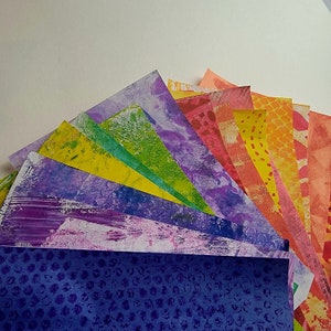 Mixed Media, Collage Paper Kits, Hand Painted Papers, Patterned ...