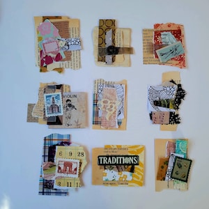 Vintage Junk Journal Embellishments - Paper Clusters for Junk Crafting ...