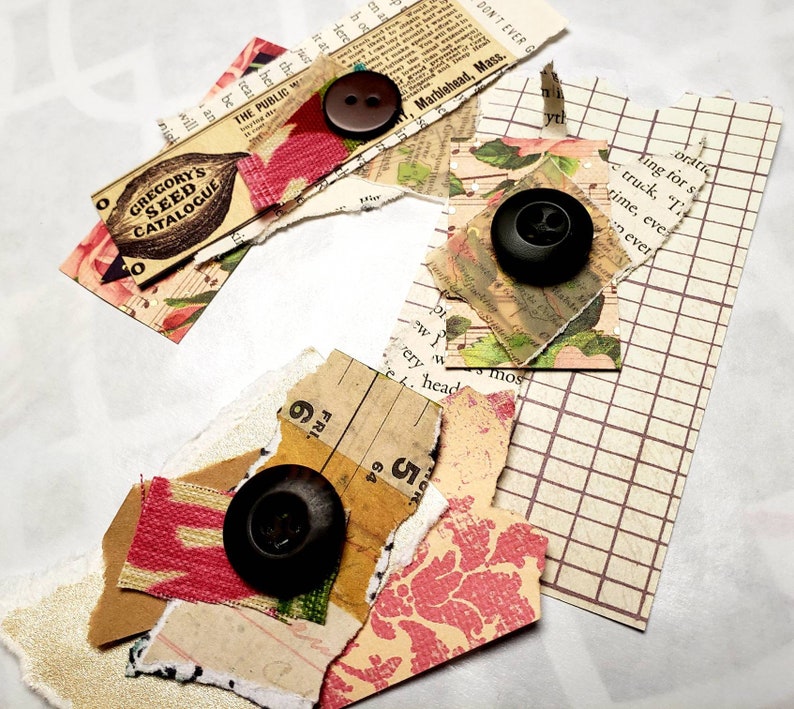 Vintage Junk Journal Embellishments Paper Clusters for Junk | Etsy