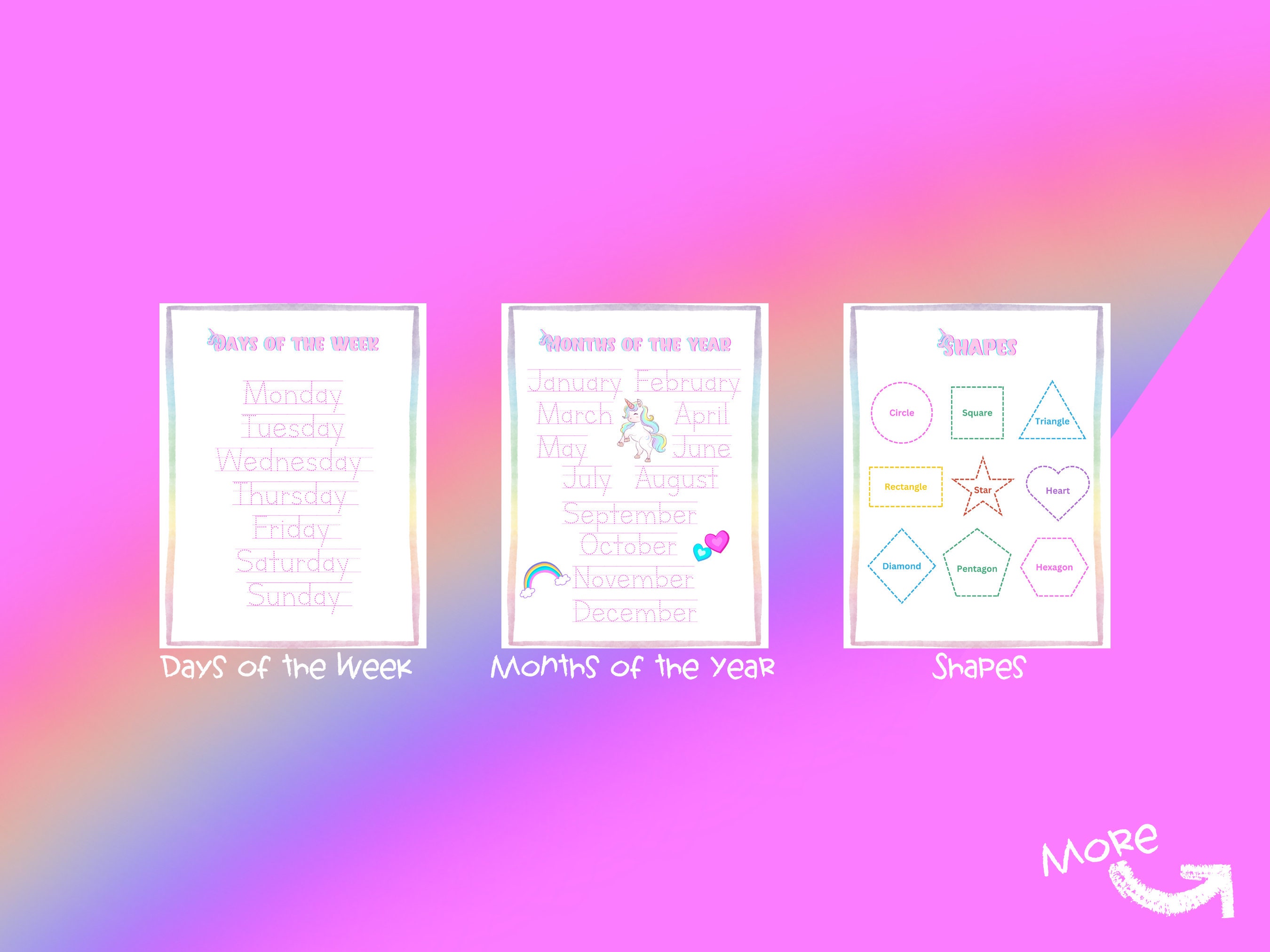 Morning Menu - Preschool - Printable - Instant Download - Alphabet ...