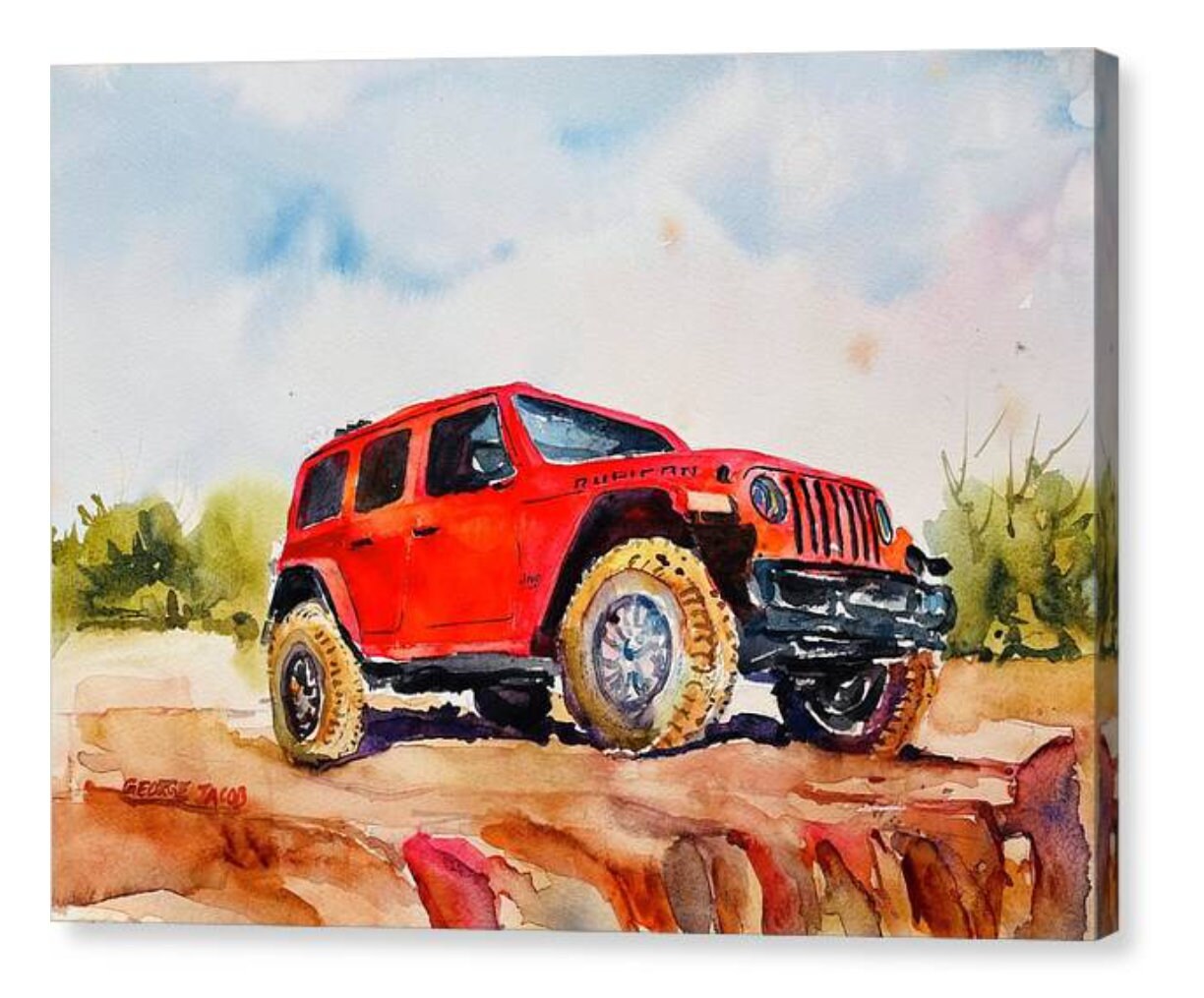 Jeep in Watercolor/ Watercolor Jeep Van/ Jeep Rubicon/ Camper - Etsy