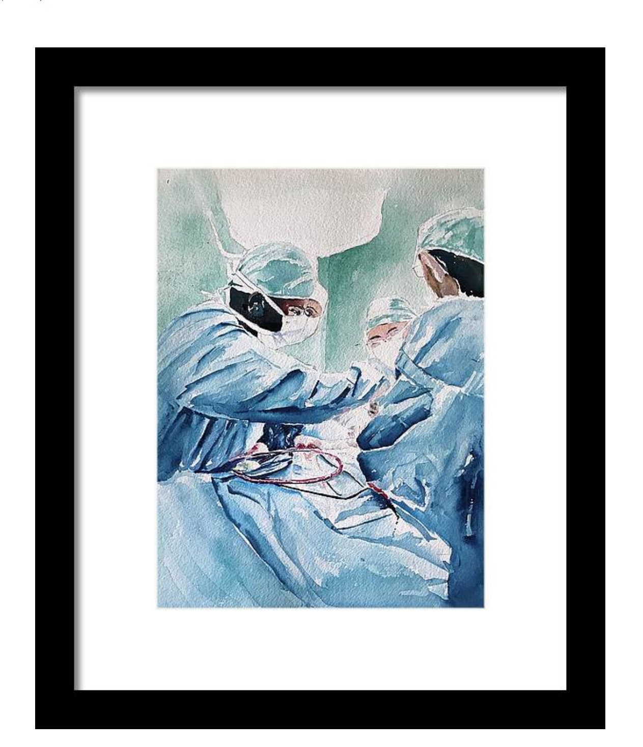 Medical Surgery Watercolor/doctors Office Art Watercolor, Watercolor ...