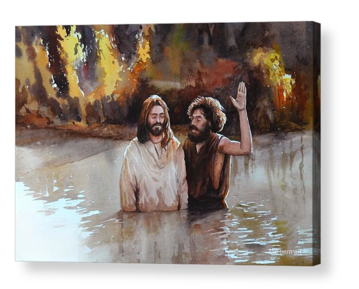 Baptism of Jesus Christ/ Jesus and John the Baptist/biblical Scenes in ...