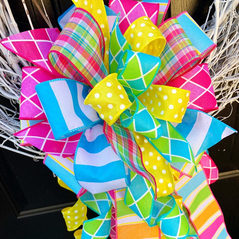 Large Spring Mailbox Bows - Etsy