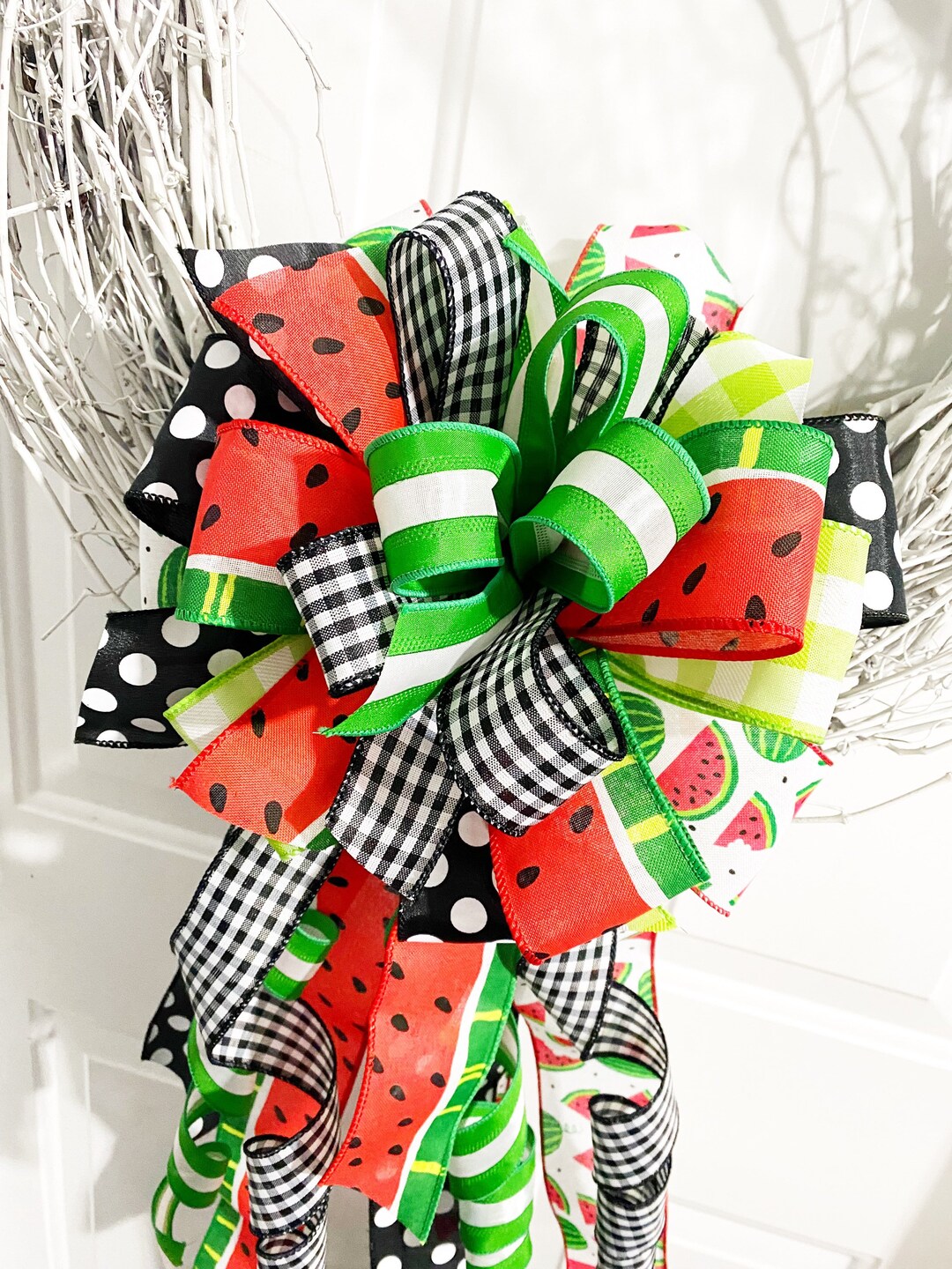 Summer Collection - Watermelon,watermelon Bow,watermelon Ribbon,wreath ...