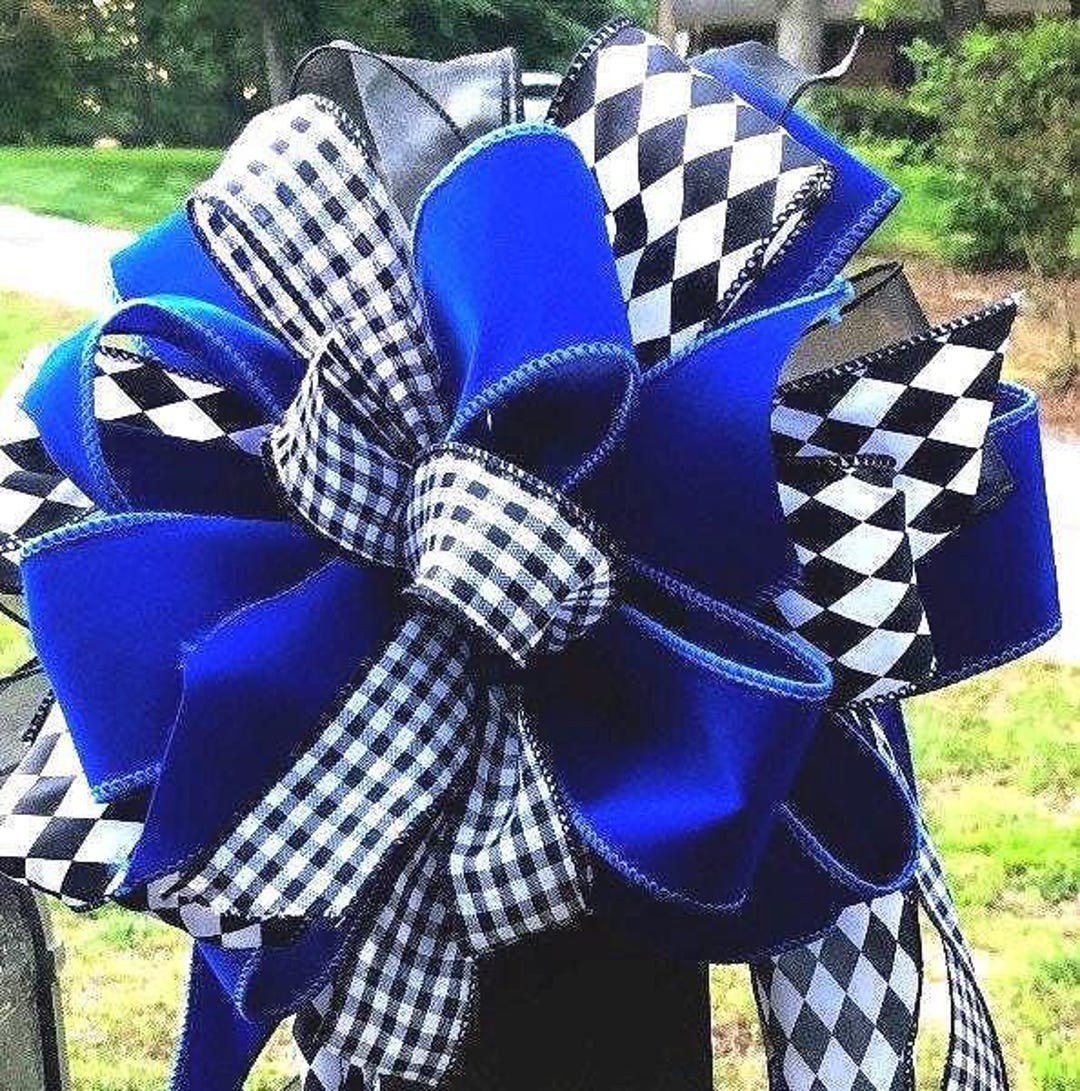 Everyday Collection- Blue/black/white Bow, Law Enforcement Bow,police ...