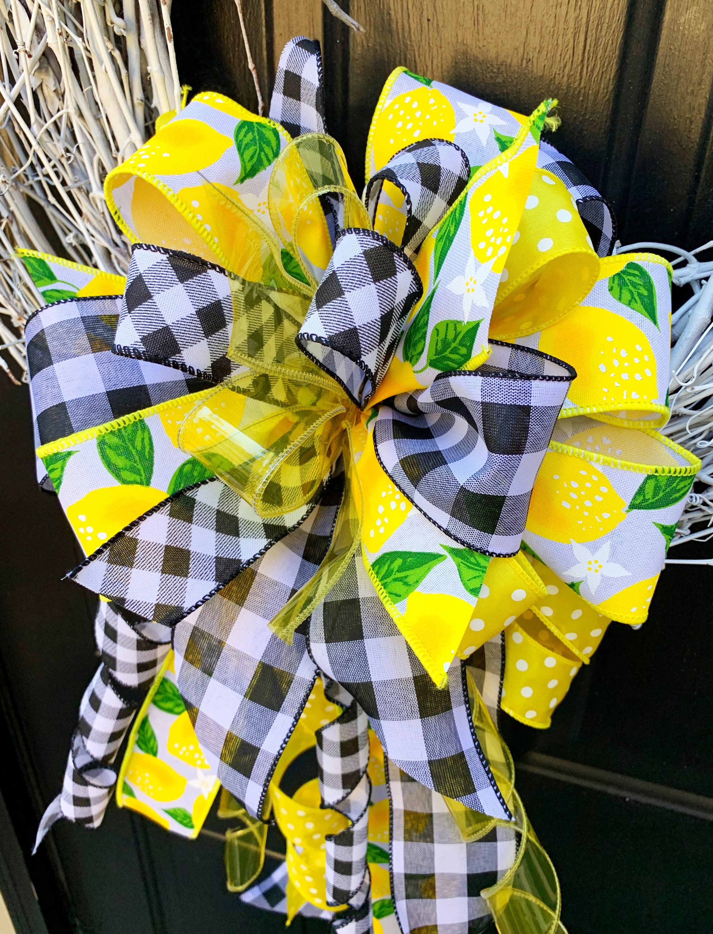 Everyday Collection Lemon Bow Lemons Lemon Ribbon Summer | Etsy