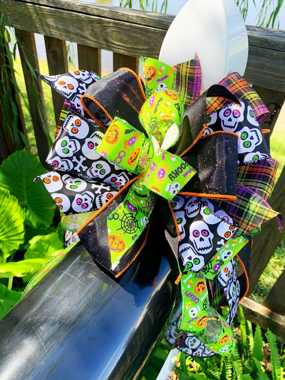 Halloween Collection- Day of the Dead Bow,dia De Los Muertos,scary ...