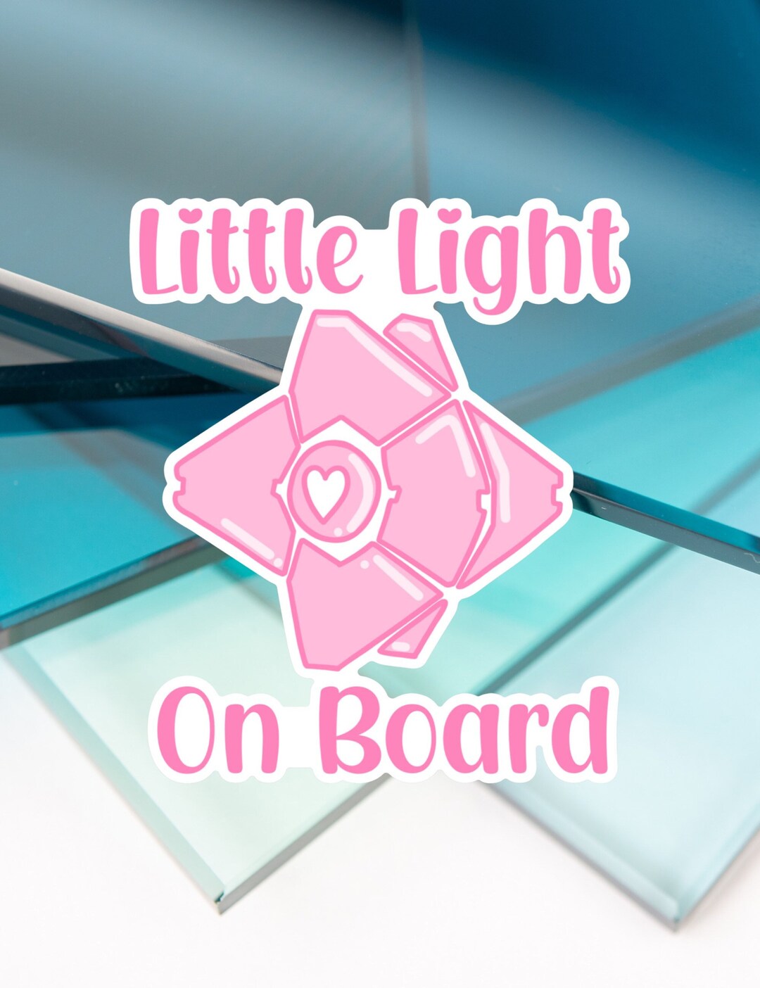 Pink or Blue Static Cling Destiny Inspired “little Light on Board” 4 ...