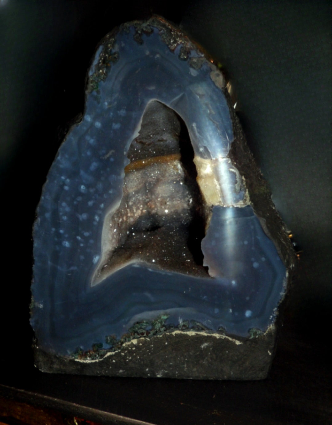 Midnight Blue Geode/ Large Dark Blue Goode / 22-pound Geode - Etsy