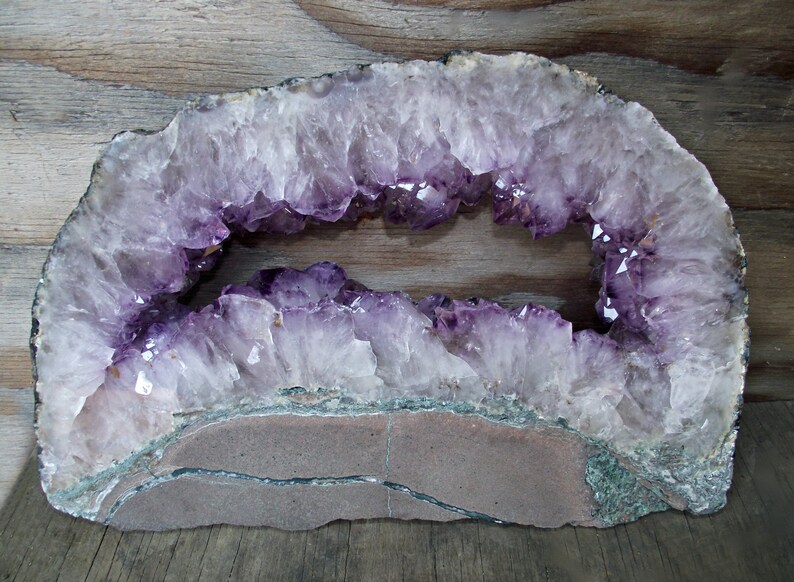 Large Amethyst Geode Slice/ Huge Amethyst Geode Slice / | Etsy