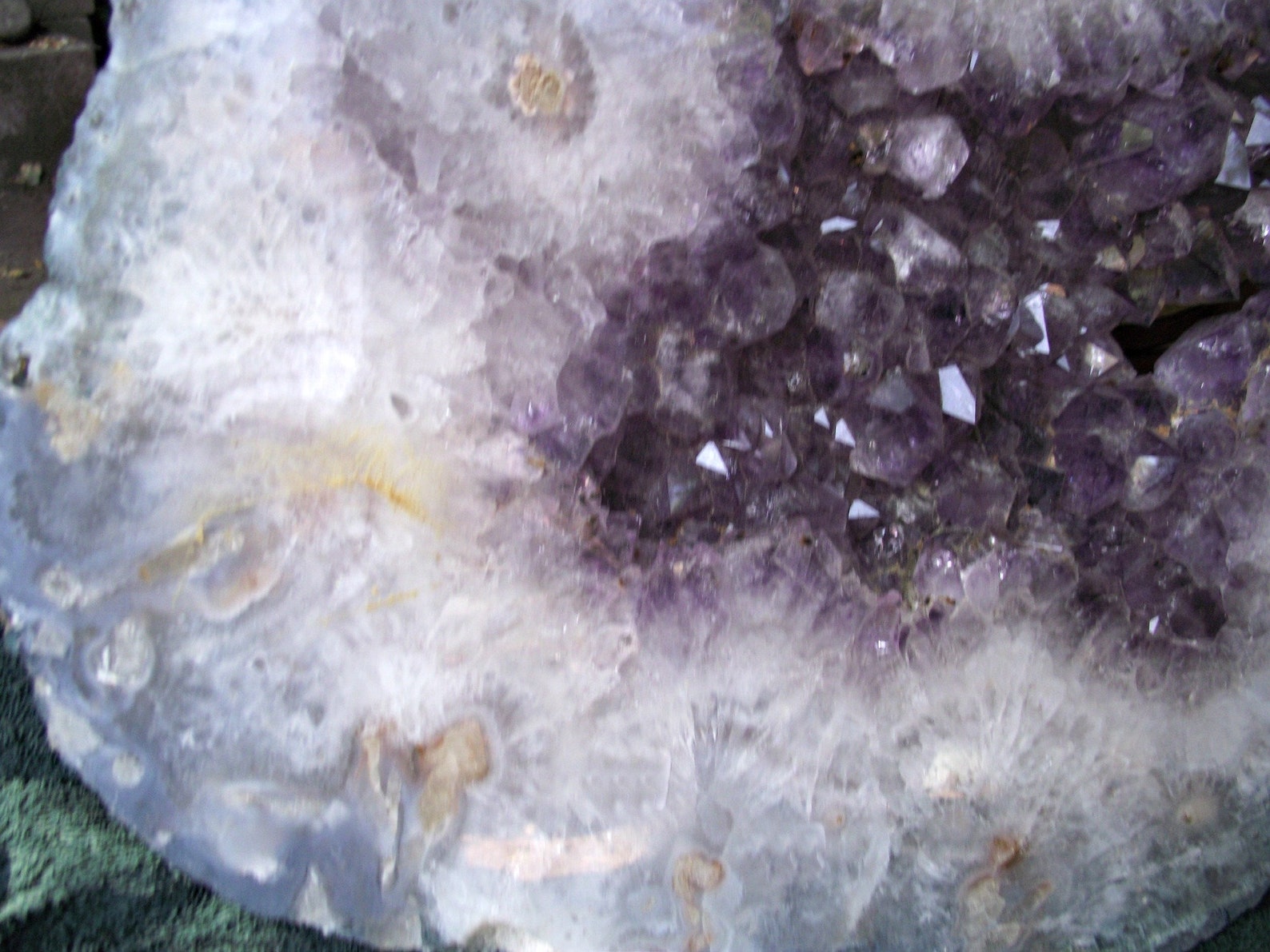 Large Amethyst Geode Slice/ Huge Amethyst Geode/ Pink Amethyst ...