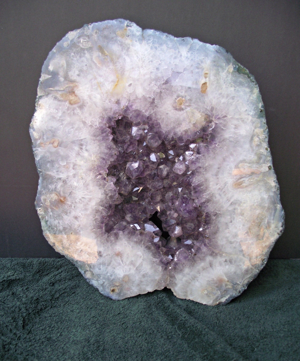 Large Amethyst Geode Slice/ Huge Amethyst Geode/ Pink Amethyst - Etsy