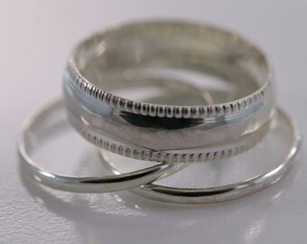 Solid silver rings | Etsy