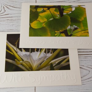 Assorted Hand Embossed Greeting Cards With Original Photographs ...