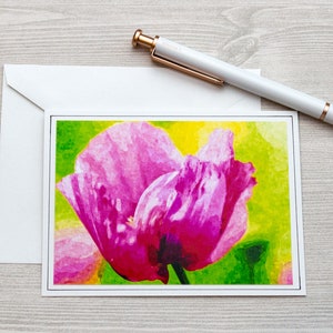 Blank Note Cards, Photo Notecards, Floral Stationery Set, Flower ...
