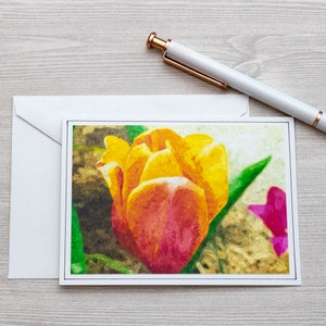 Blank Note Cards, Photo Notecards, Floral Stationery Set, Flower ...