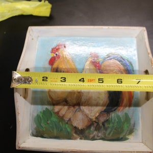 Rooster Wooden Trays Painted Rooster and Hen Farmhouse - Etsy