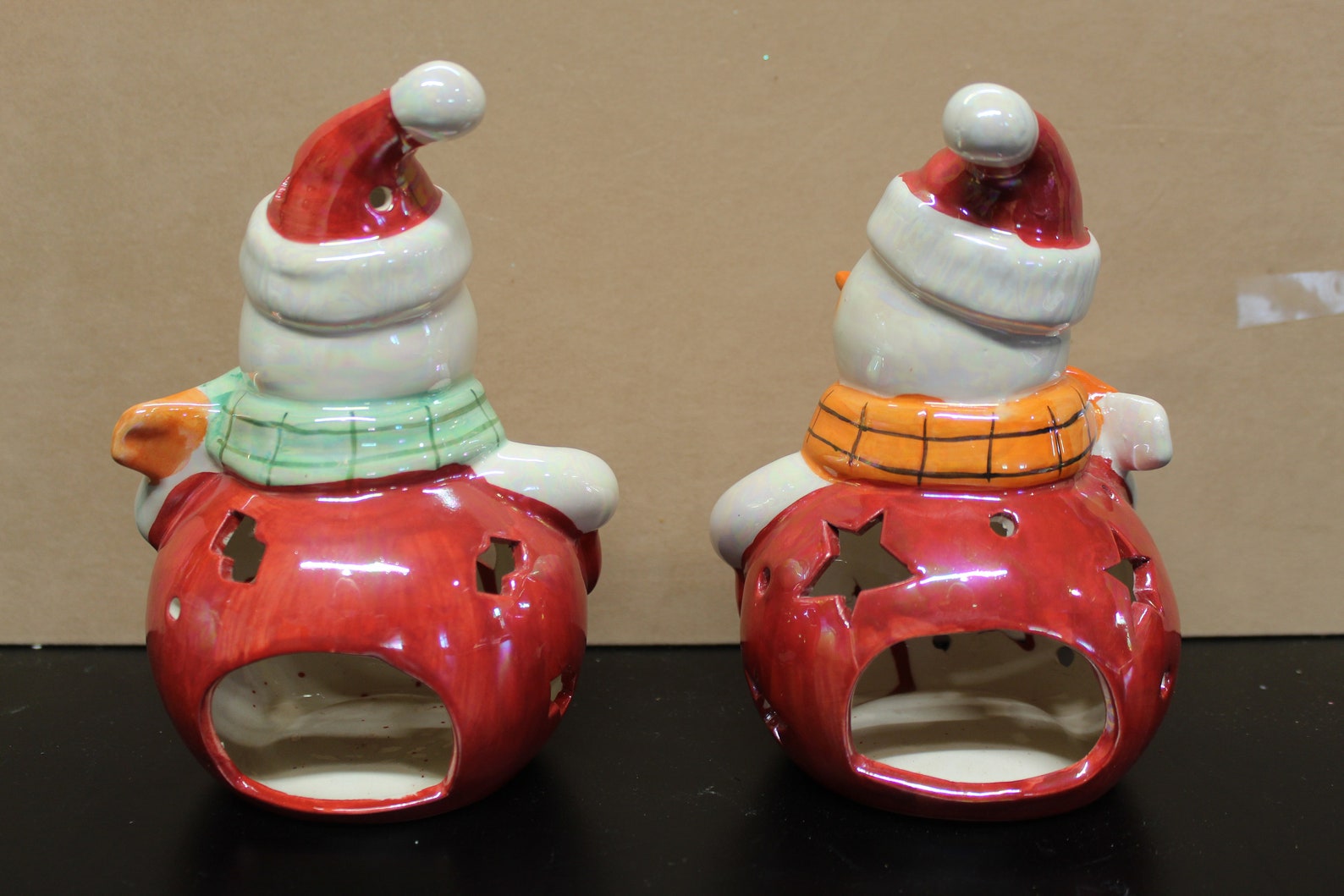 Snowman Candle Holder Ceramic - Etsy