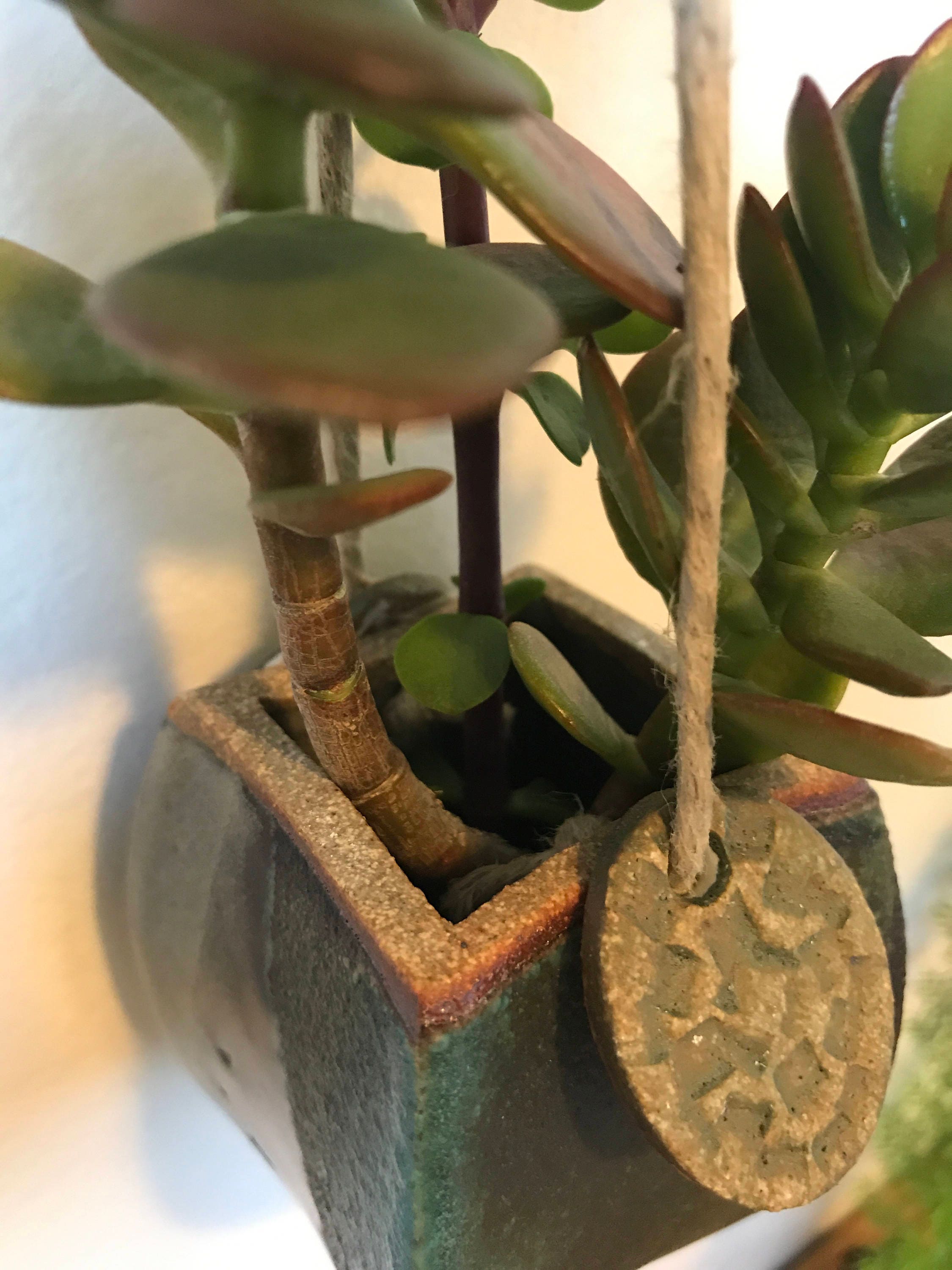 Small Ceramic Hanging Planter Pot - Etsy