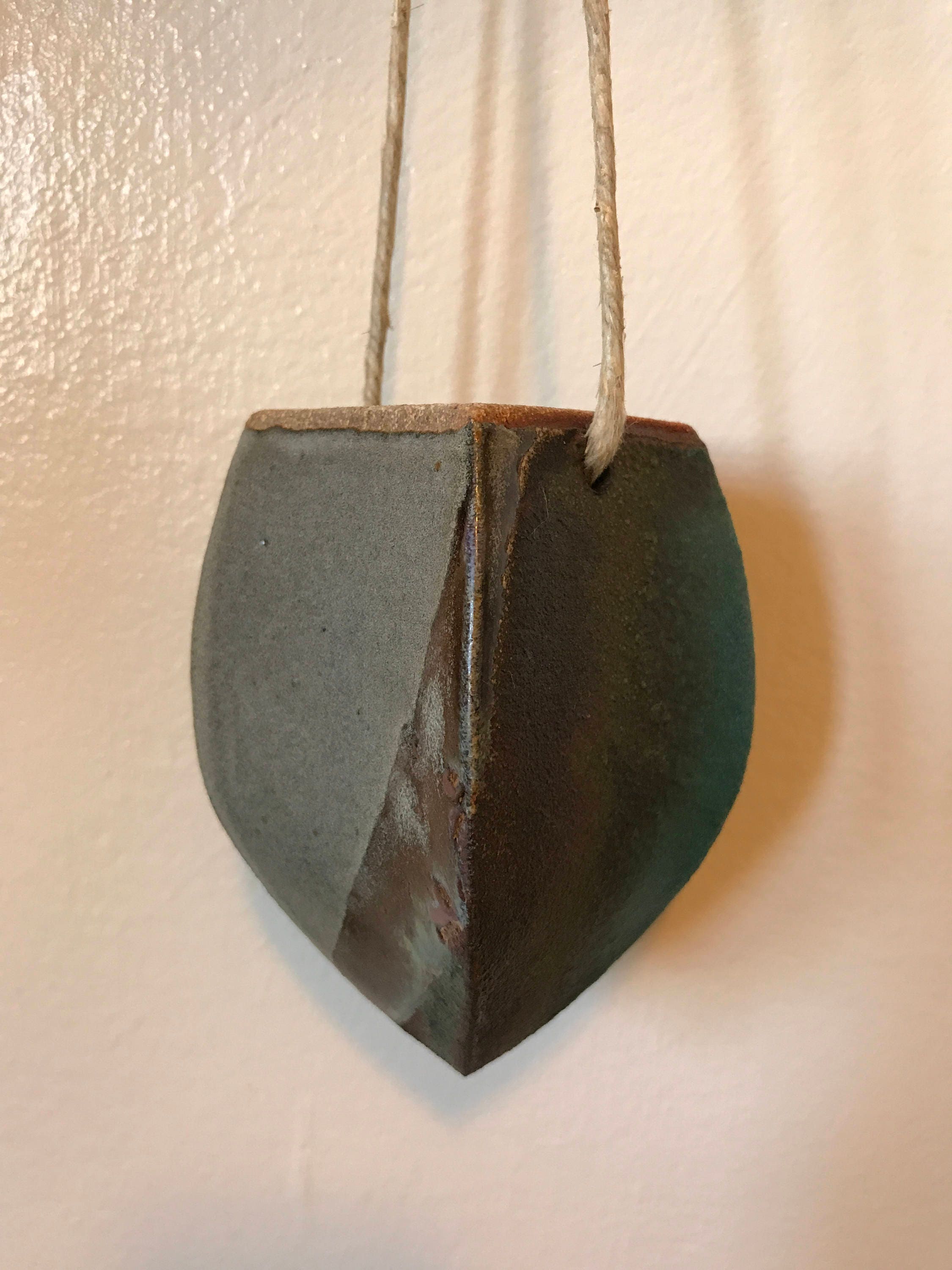 Small Ceramic Hanging Planter Pot - Etsy