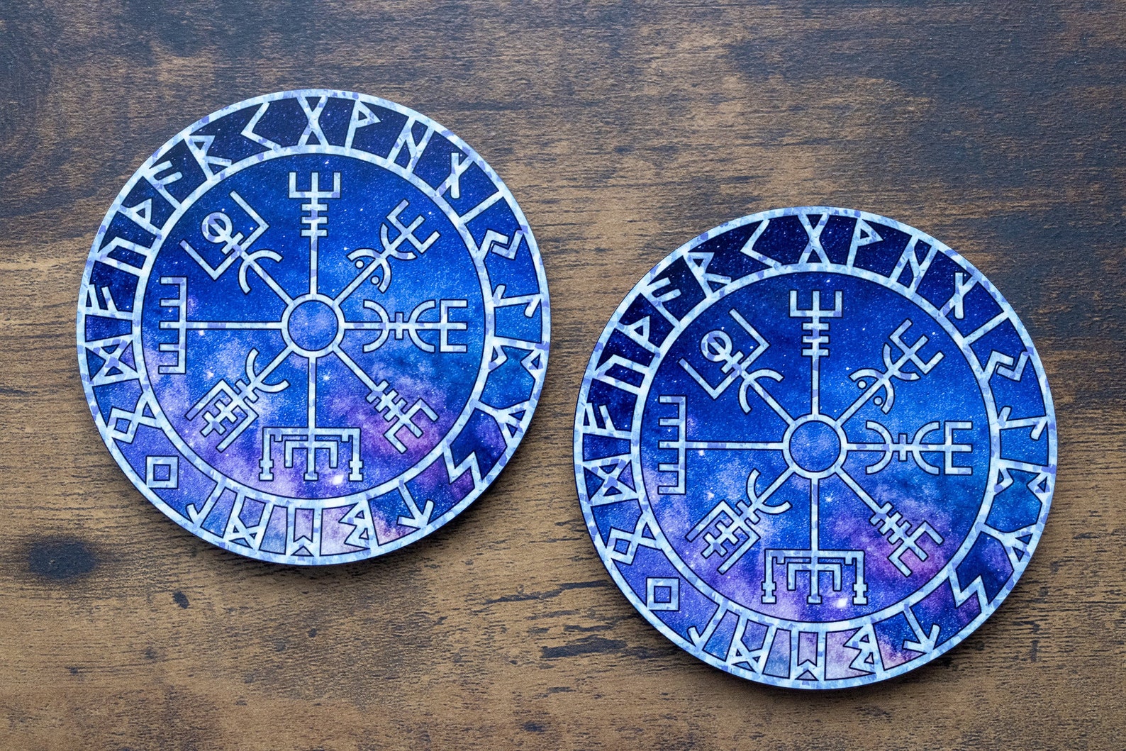Viking Coaster Vegvisir Coaster Norse Valheim Inspired - Etsy UK