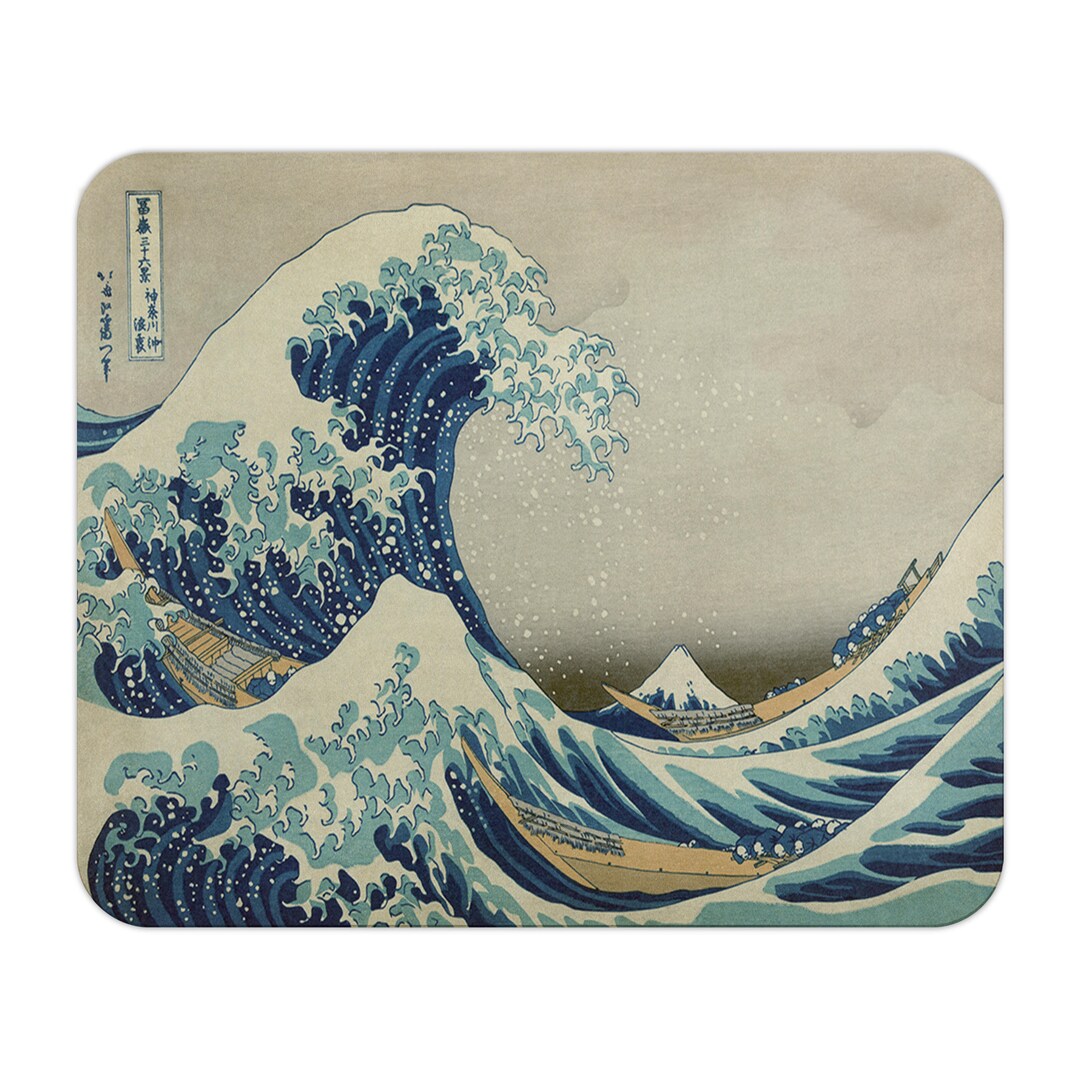 Great Wave Mouse Pad Hokusai Art the Great Wave off - Etsy Australia